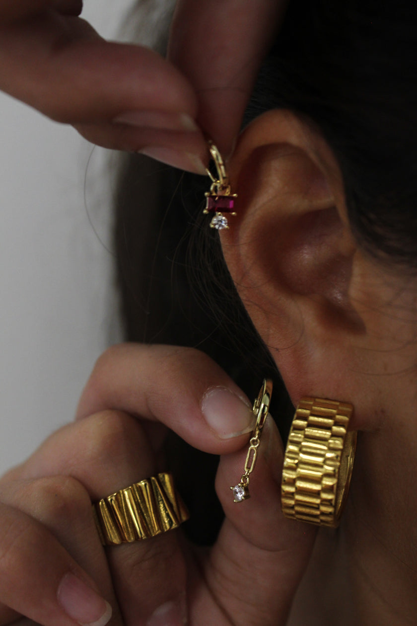 Teall Gold Chunky Geometric Ring